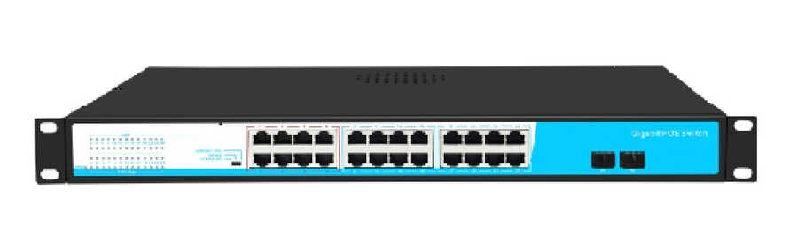 Netlink 24 Port 10 / 100 / 1000 Gigabit + 2Sfp Gigabit Poe Switch 300W ...