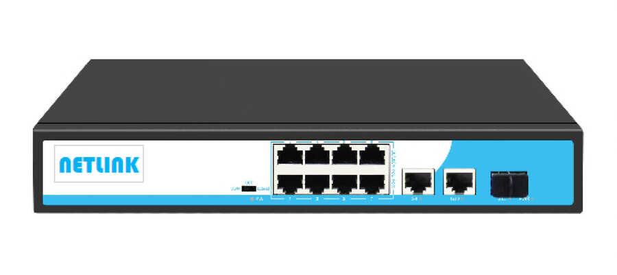 Netlink 8 Port -10/100 Poe+2 Gigabit Uplink+1Sfp 150W Switch NETLINK